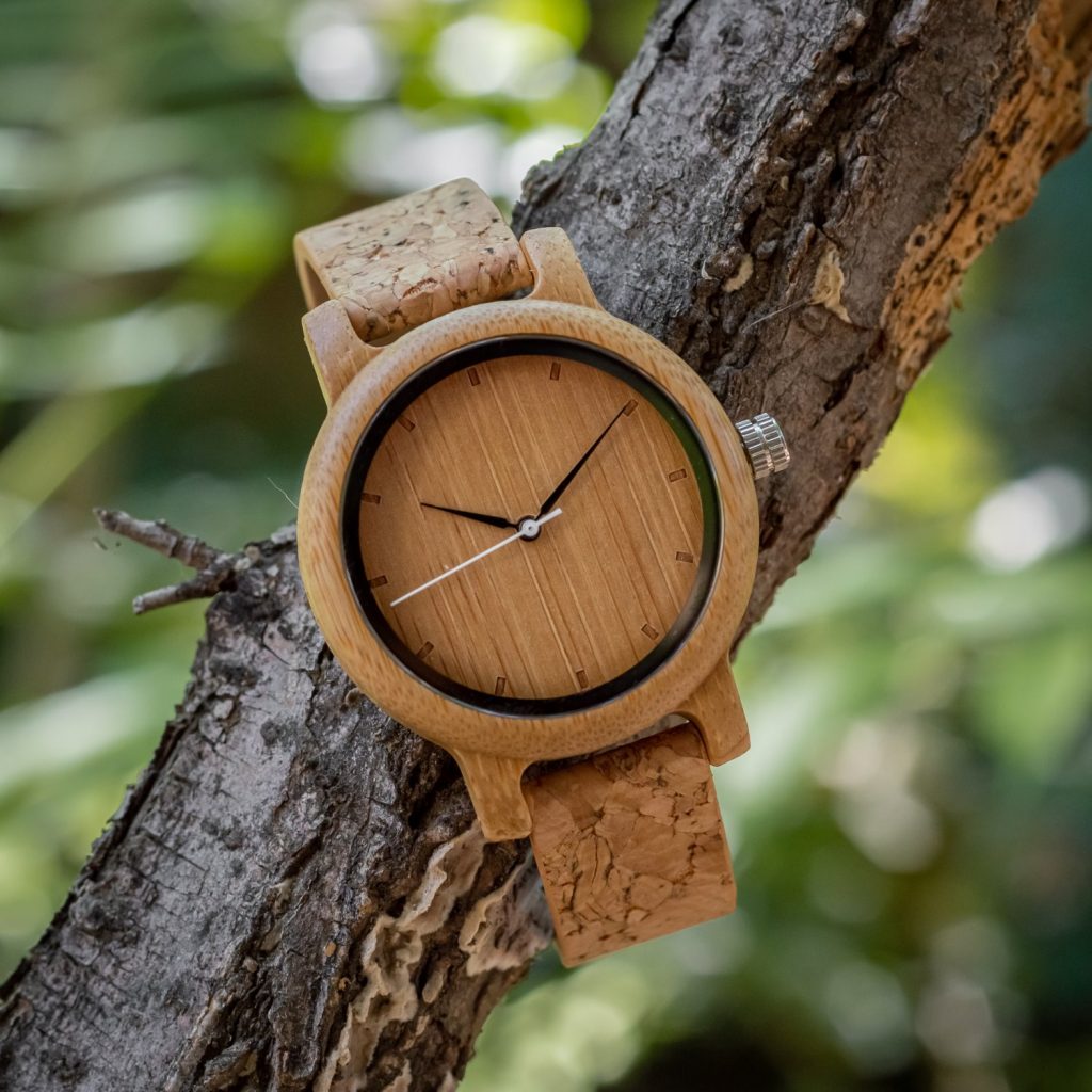 Reloj de madera y acero inoxidable modelo Kin - Woodenson México